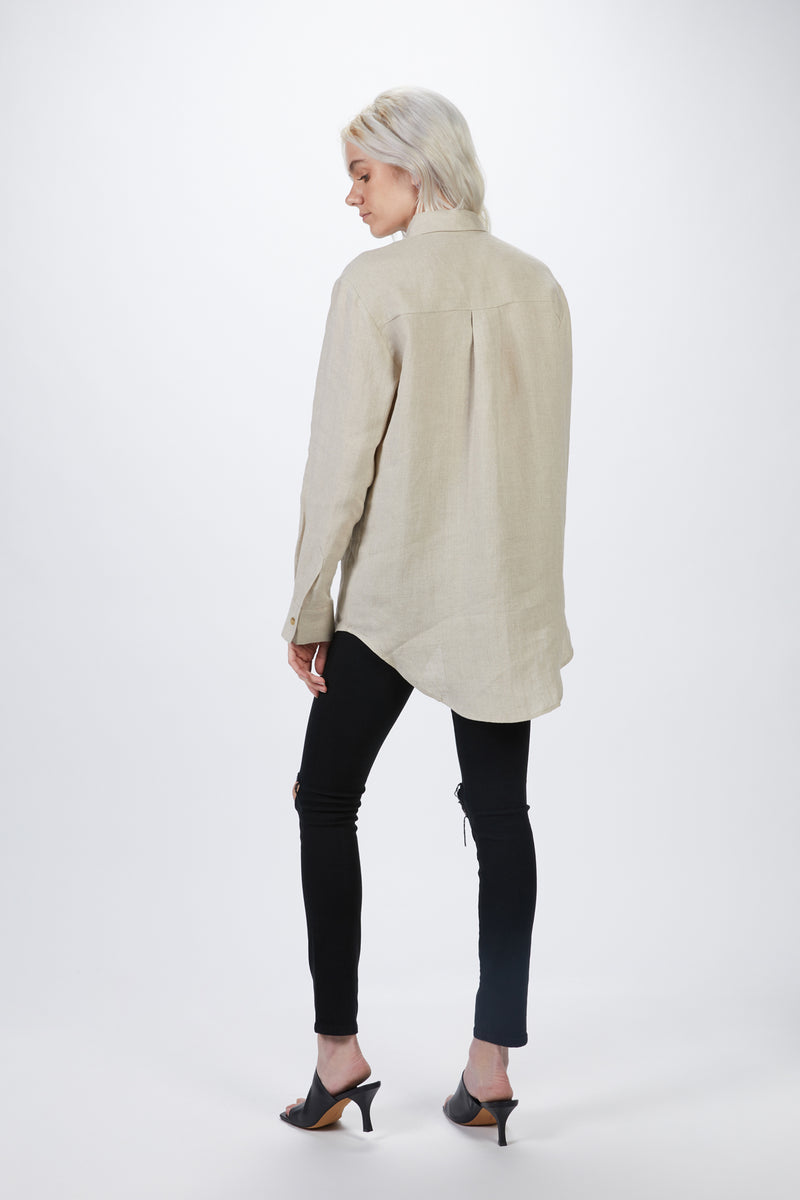 MILAN ORGANIC LINEN SHIRT | ASCENO | The Silence Co