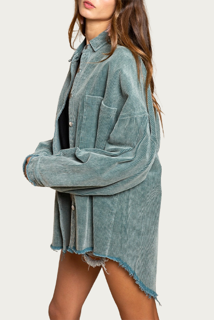 POL CLOTHING - OVERSIZED CORDUROY SHACKET – The Silence Co