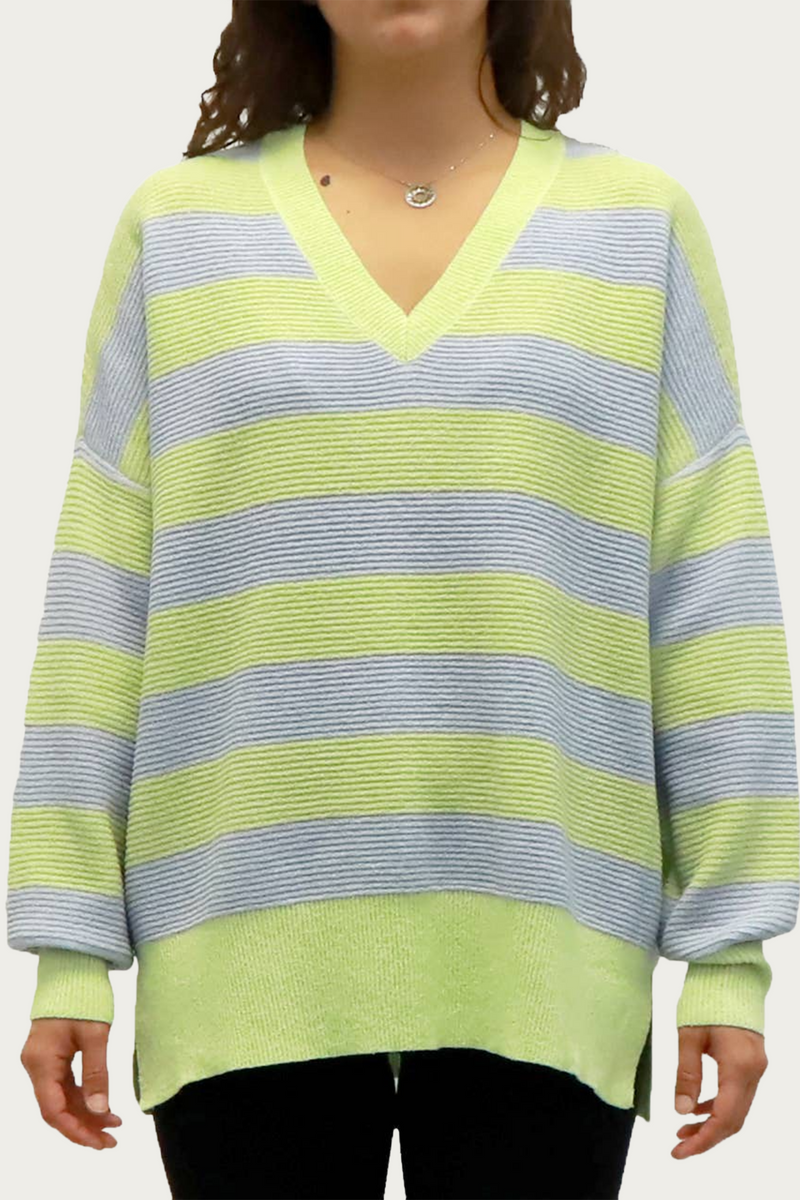RD STYLE | OVERSIZED OTTOMAN RUGBY STRIPED SWEATER | The Silence Company